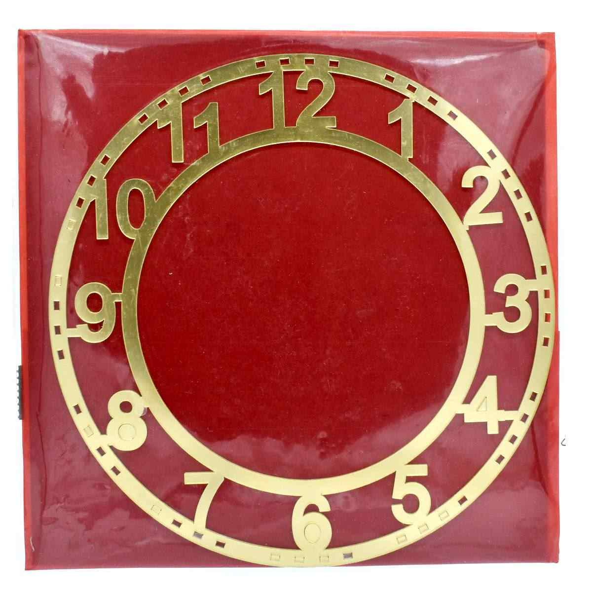 JAGS Acrylic Clock Dial (8 Inch) - Gold DIY Clock Making Accessories