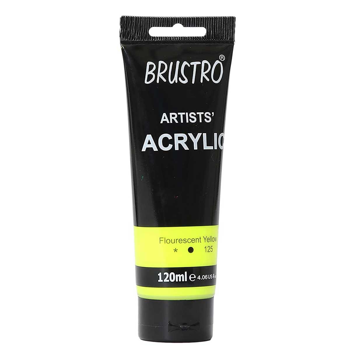 Brustro Acrylic Color Fluro Yellow 125 | 120ml