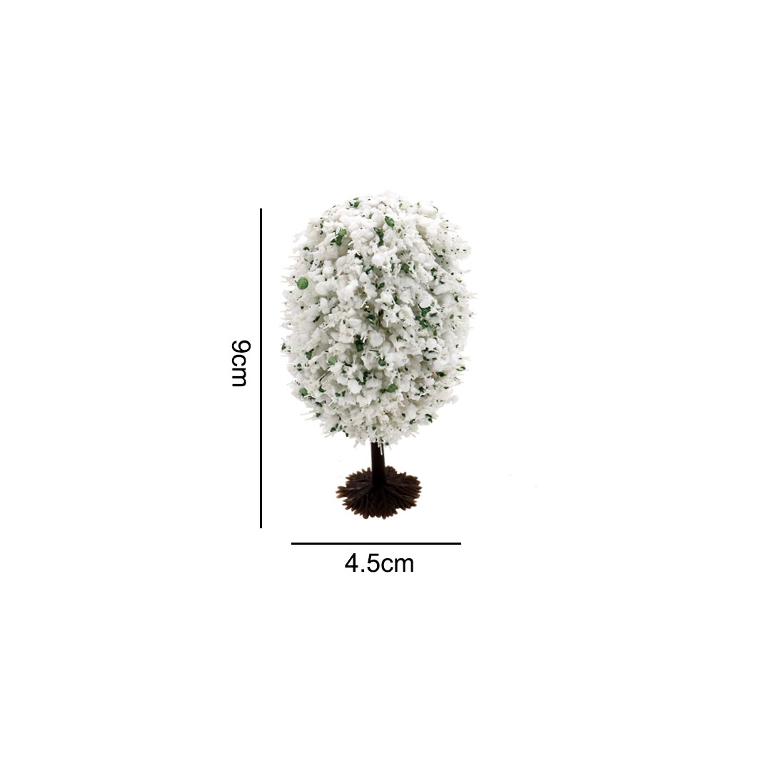 JustKraft Miniature Artificial Tree For Models Pack of 5 | 3.5 Inch