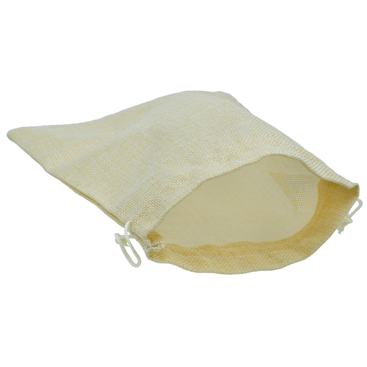 JustKraft Jute Pouch | 6x8 Inch | Light Brown