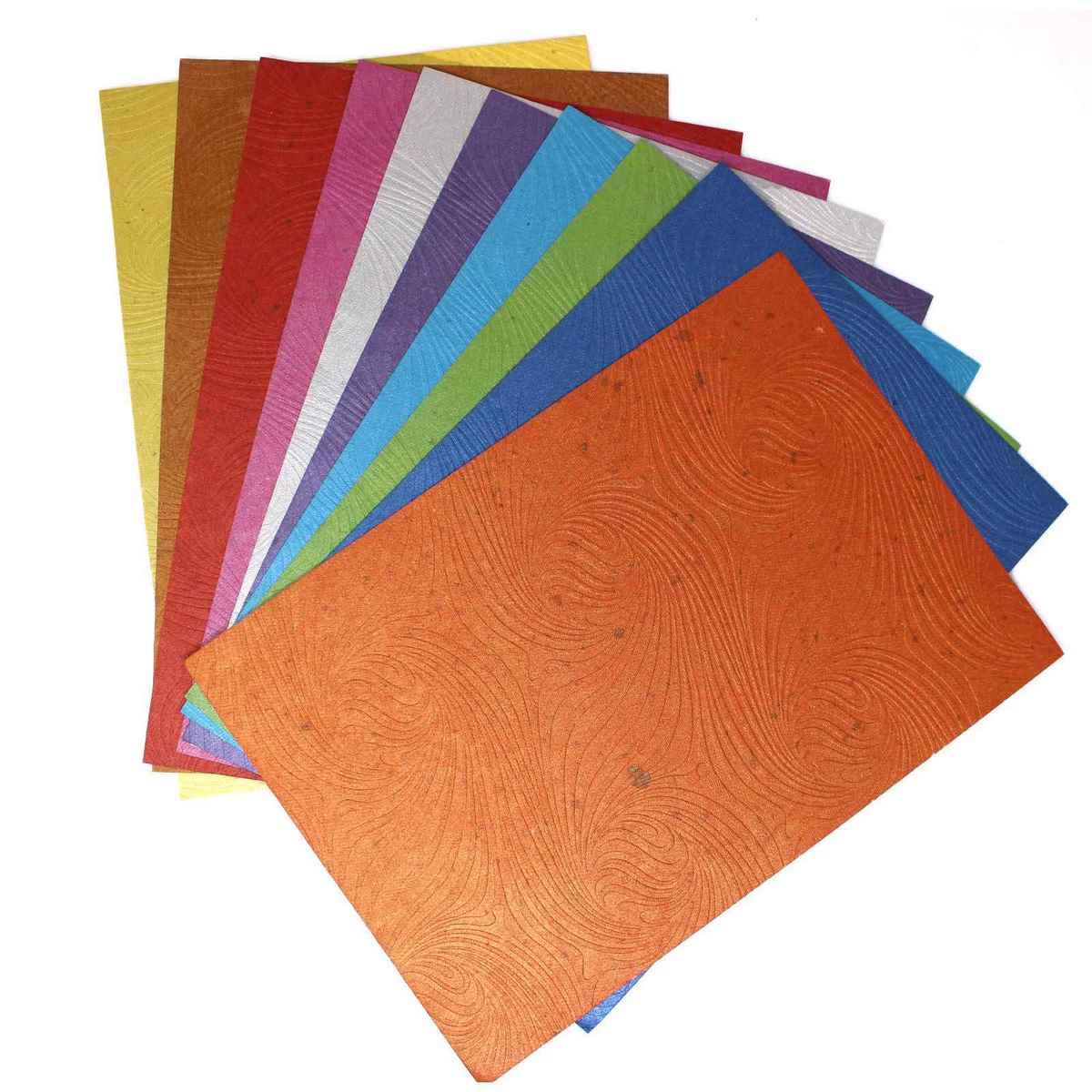 JustKraft A4 Handmade Paper For Crafts 1 mm Thick - Pack of 10