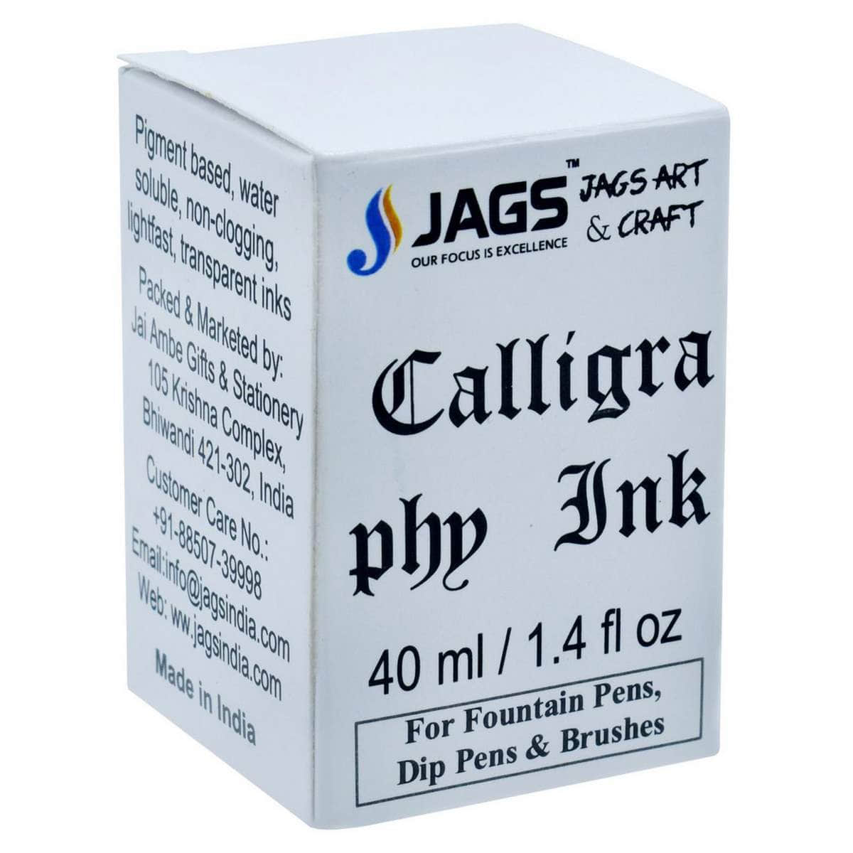 JAGS Calligraphy Inks 40 ml Royal Blue - Consistent Flow, Vibrant ...
