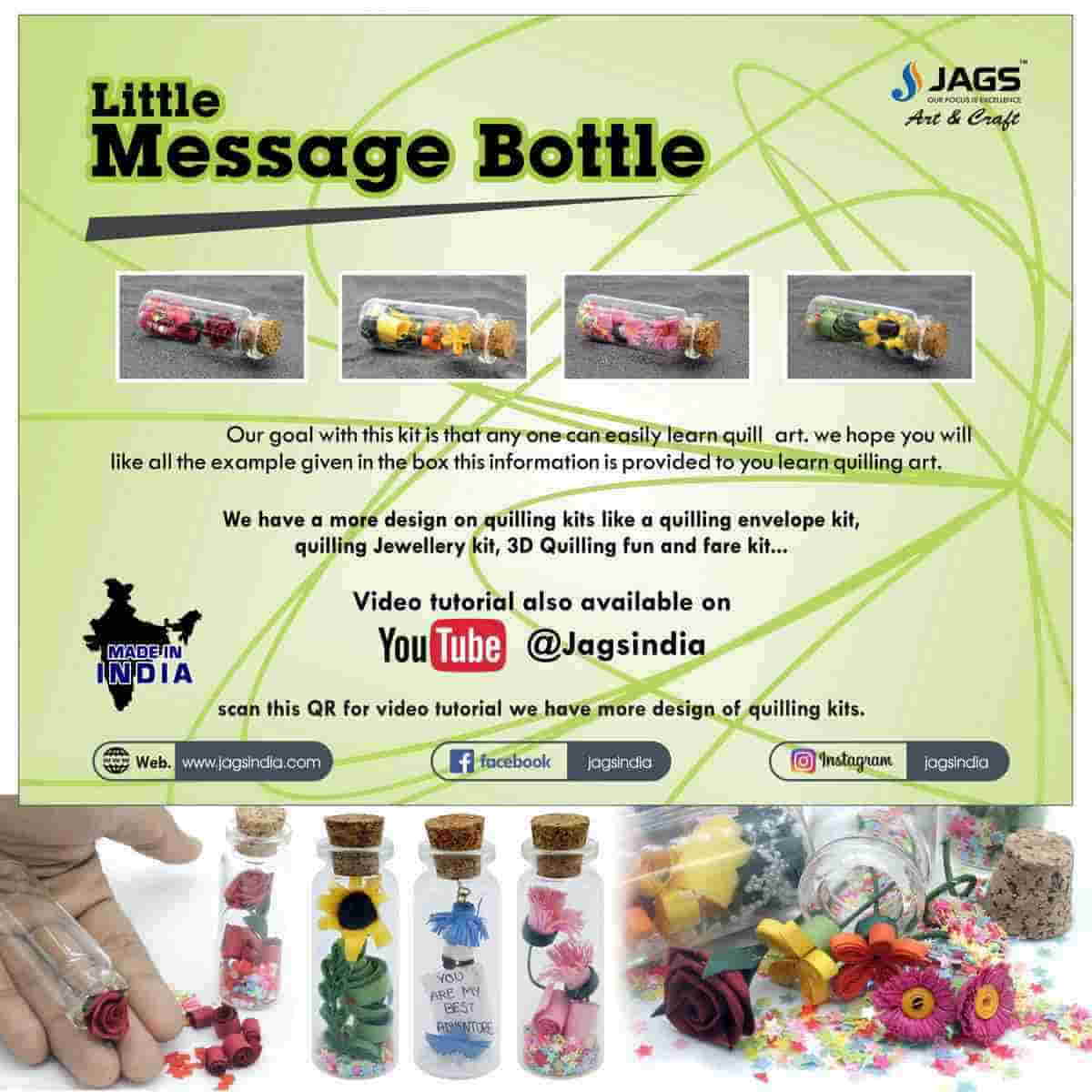 JAGS Glass Message Bottle Kit