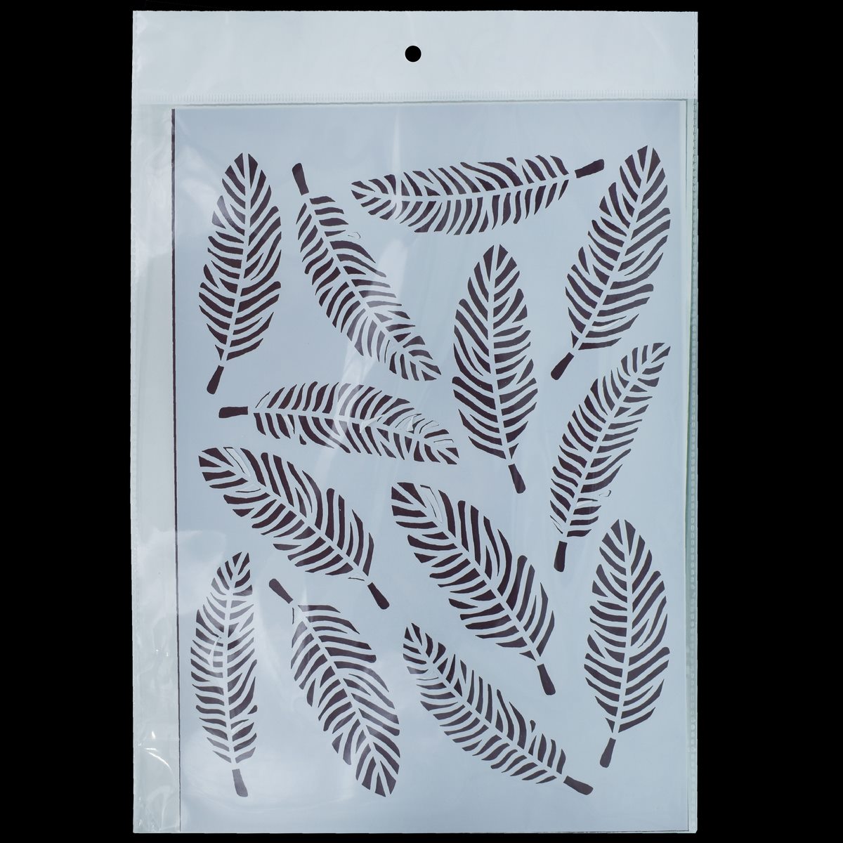 JustKraft Craft Stencil Plastic Size: A4 | Leaf Design