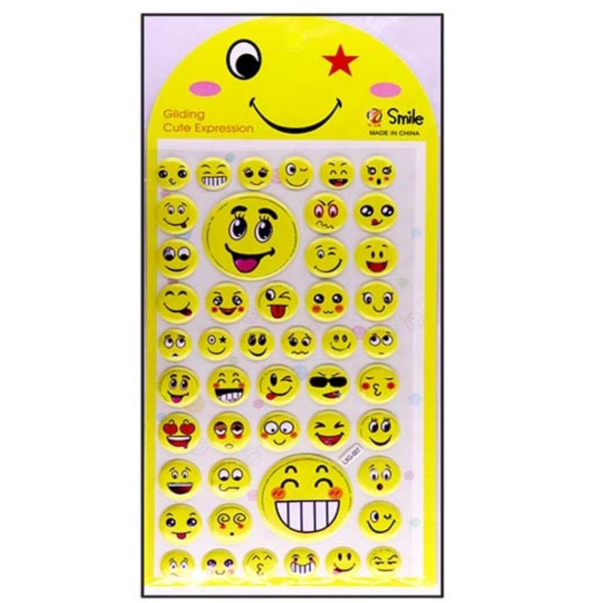 JustKraft Smiley Decorative Stickers | Pack contains 50 Stickers- For ...