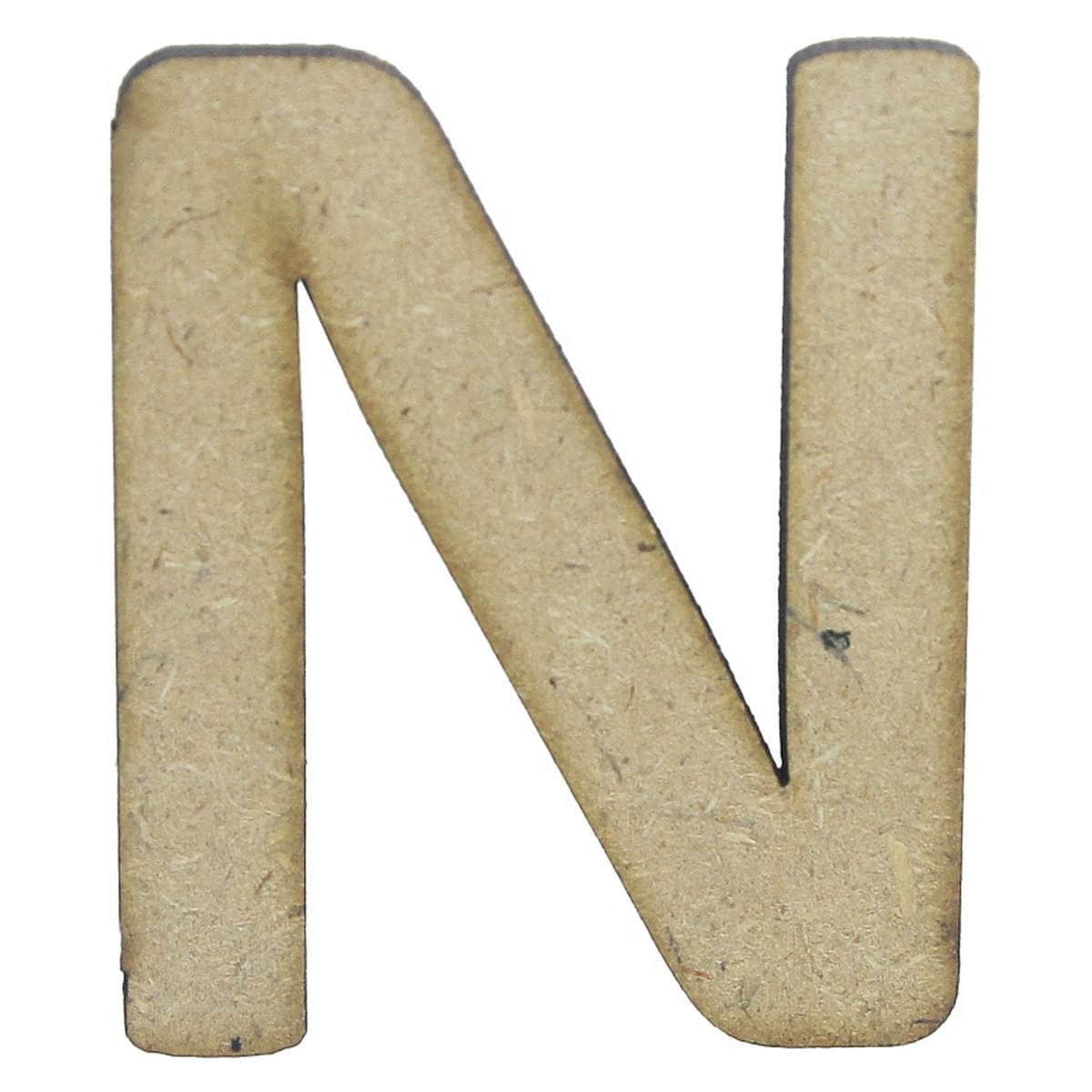 Buy MDF Upper Case Alphabet N Cut-out