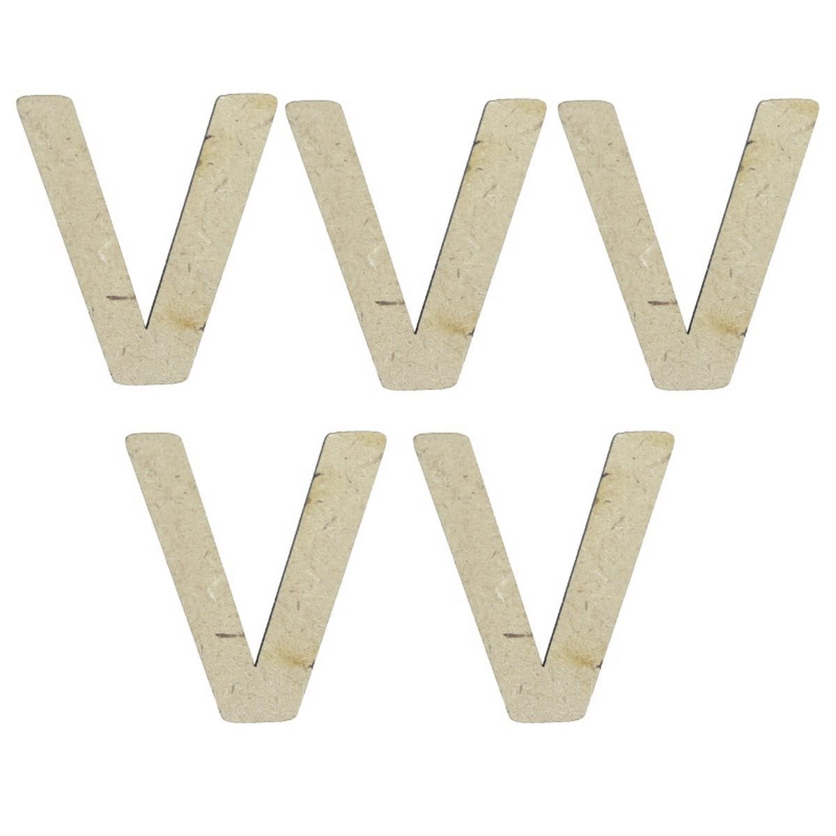 Buy MDF Upper Case Alphabet V Cut-out