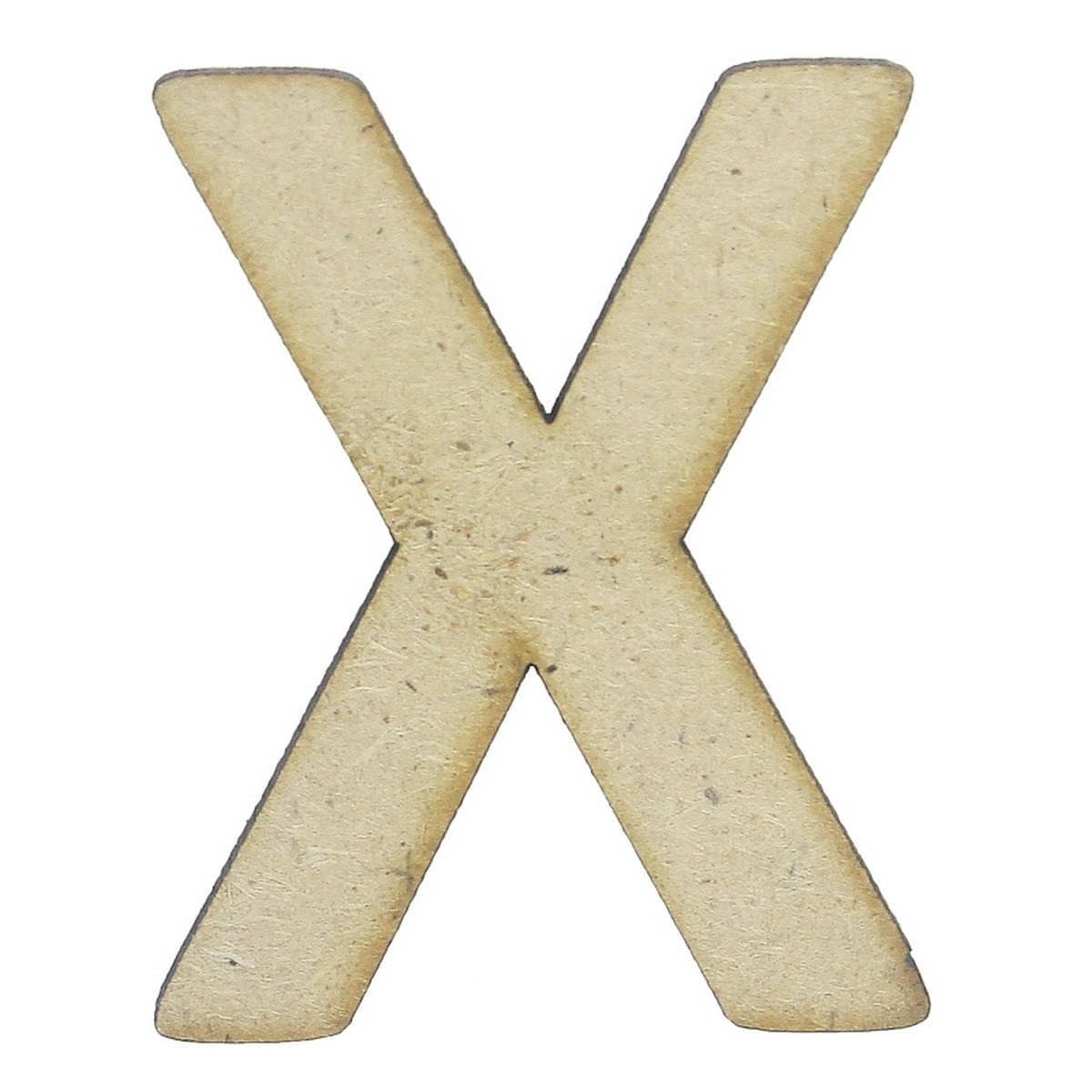 Buy MDF Upper Case Alphabet X Cut-out