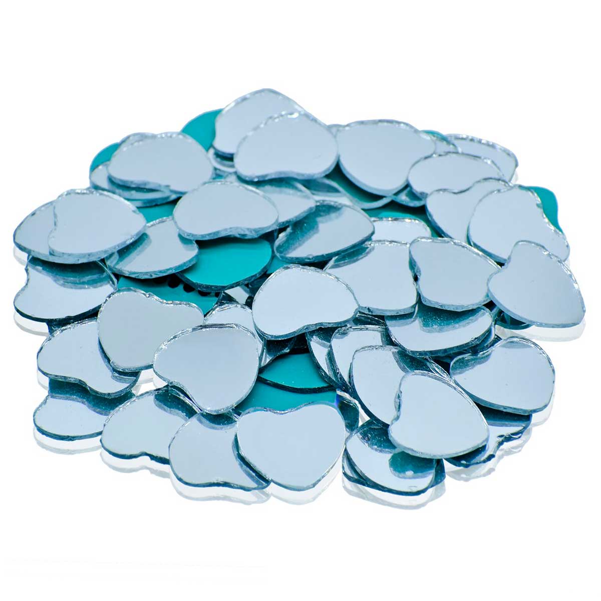 JAGS Heart Shape Craft Mirror 20 mm | 50 Grams | For Lippan ...