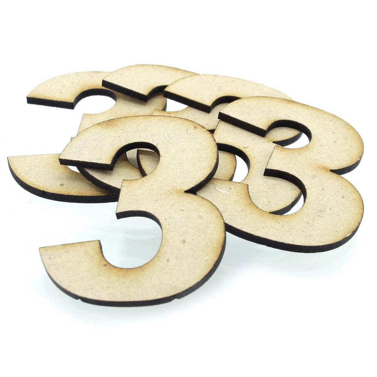 Buy MDF number 3 Cut-out