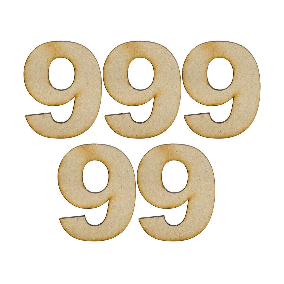 Buy MDF number 9 Cut-out