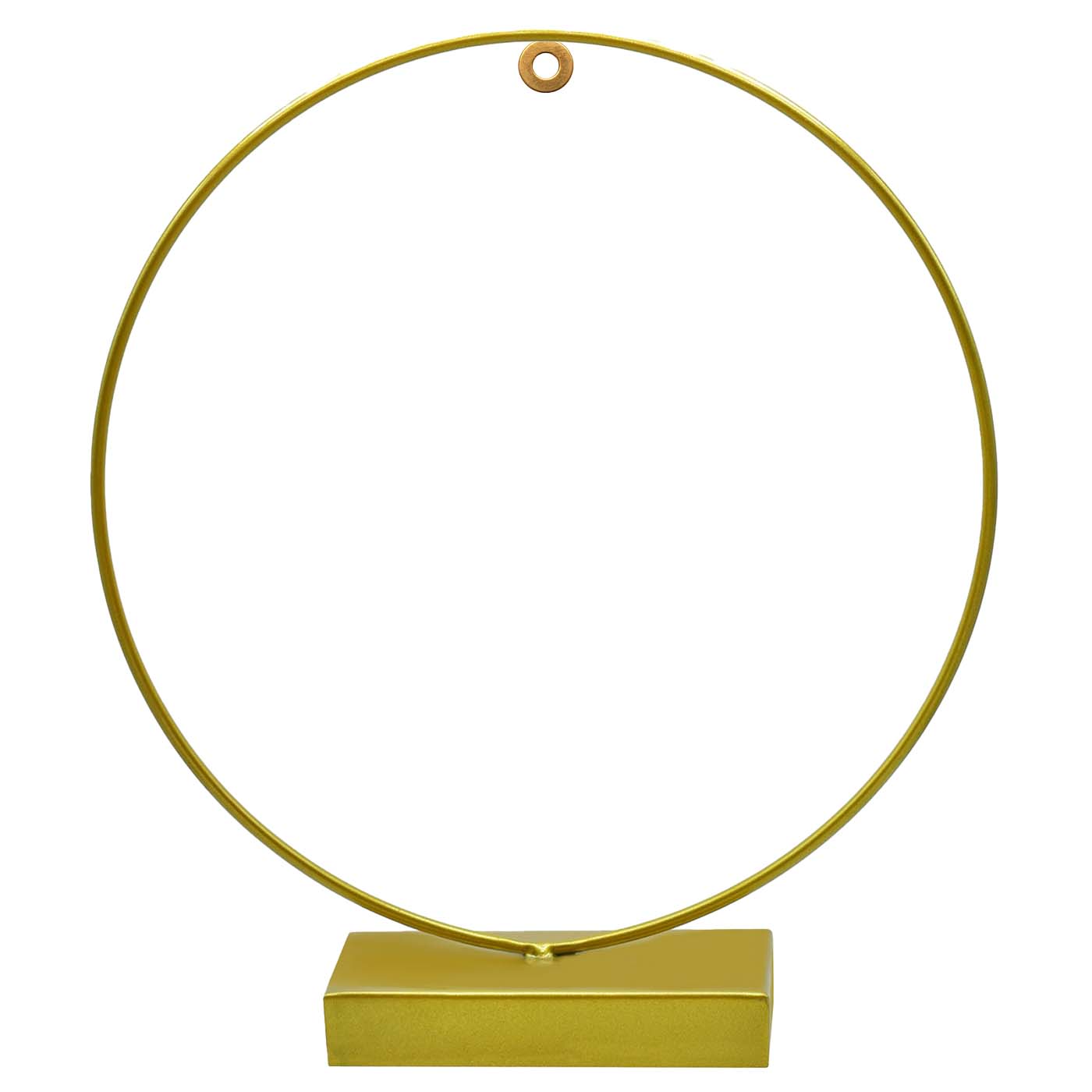 JustKraft 10 Inch Multipurpose Round Metal Stand | Gold