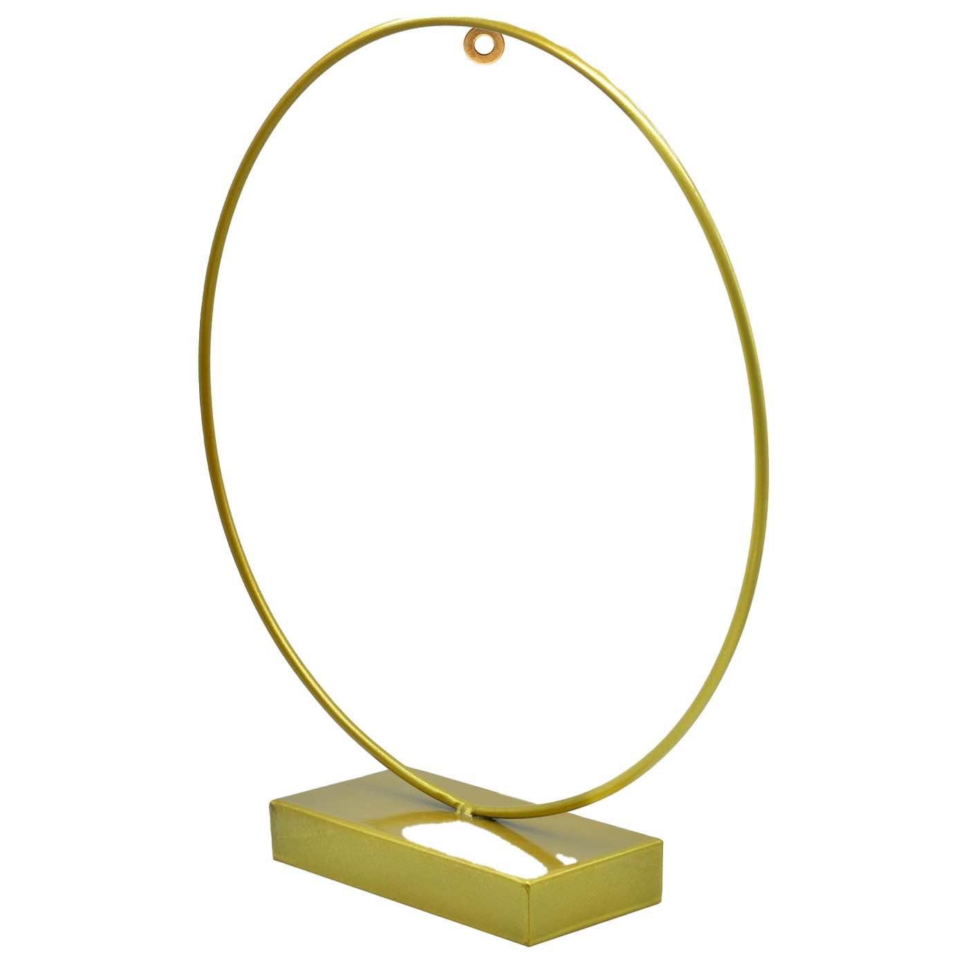 JustKraft 6 Inch Multipurpose Round Metal Stand | Gold