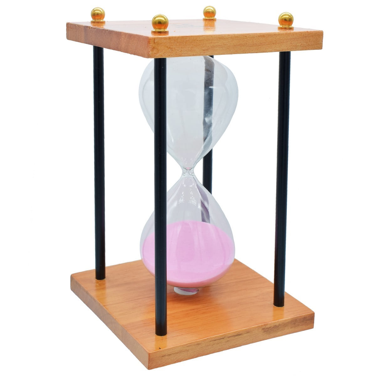 JustKraft Wooden Sand Timer - 15 Minute - Sand Color May Vary