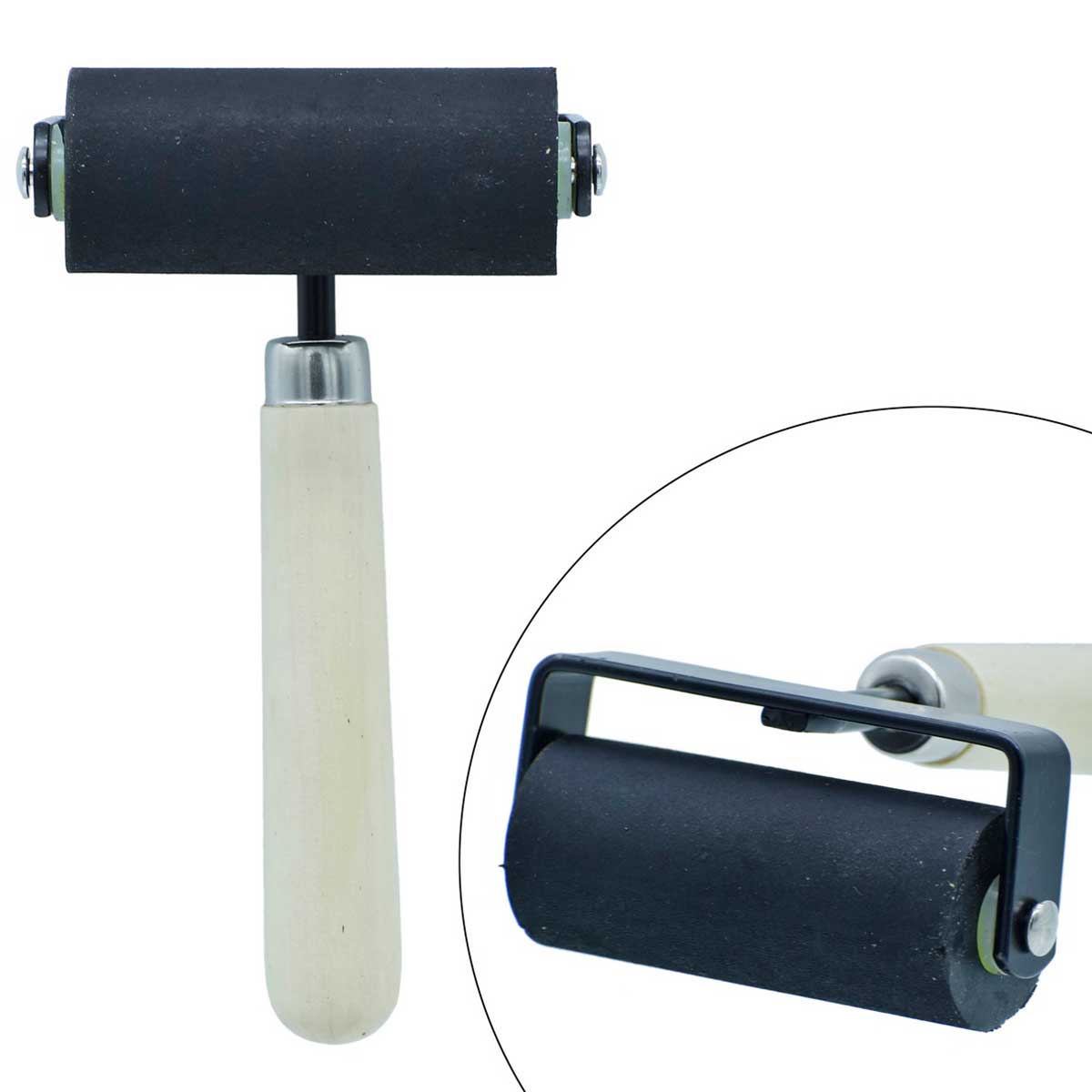 JAGS Artist Paint Roller with Wooden Handle | 3 Inch
