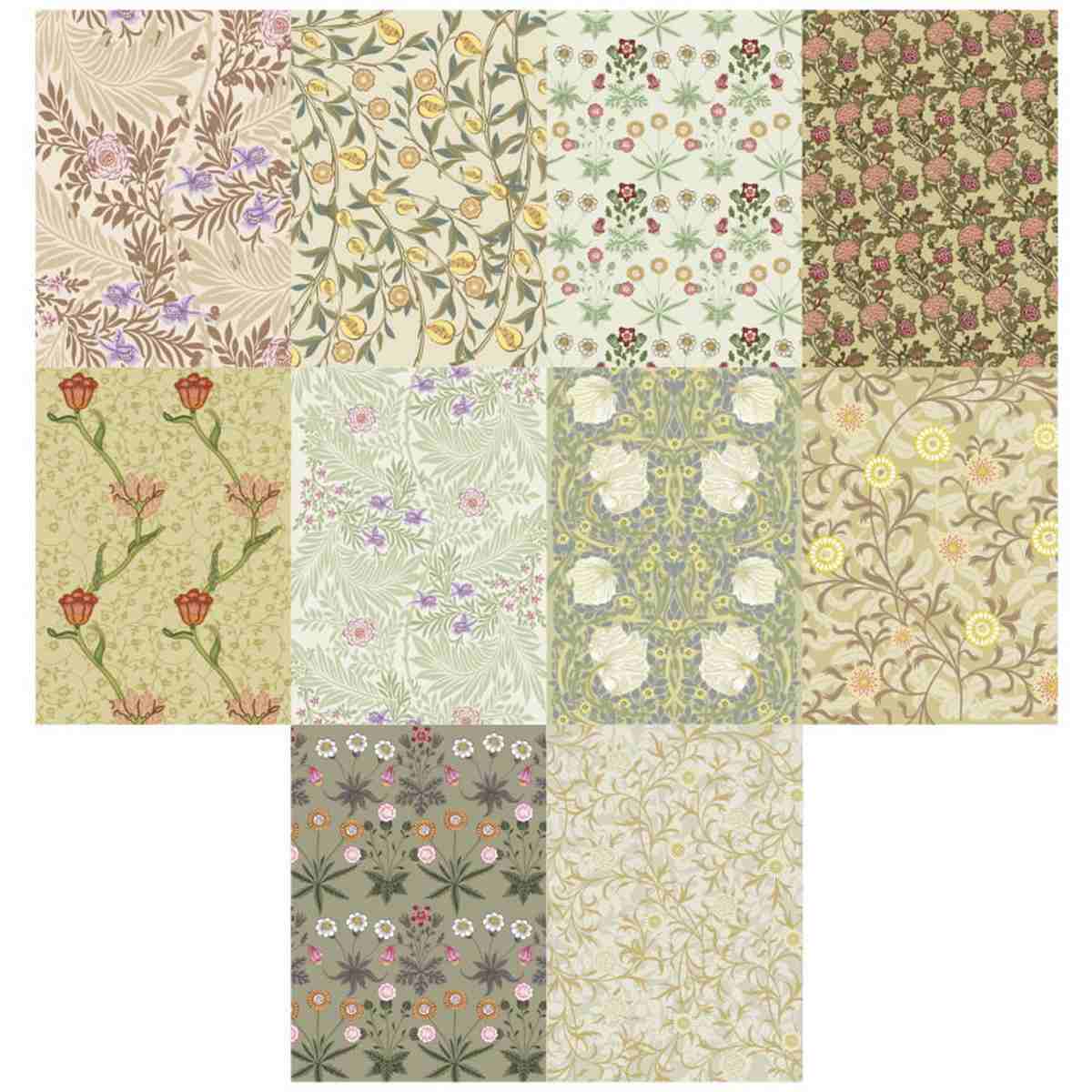 Wellam Florent Flower Paper A5 Size Inch Printed Paper For Crafts (Pack ...