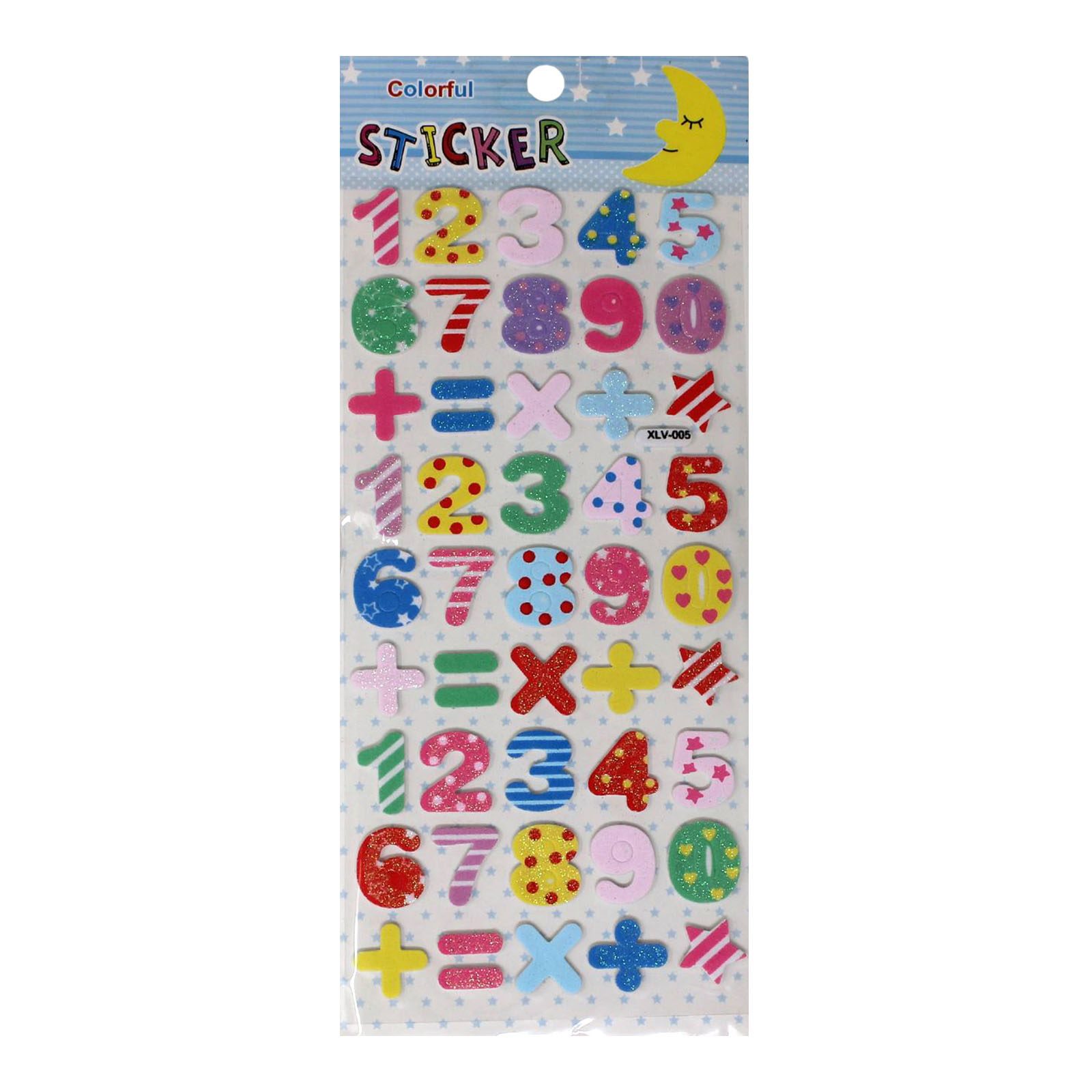 JustKraft Foam Sticker Number & Mathematical Symbol Shaped - Sheet ...