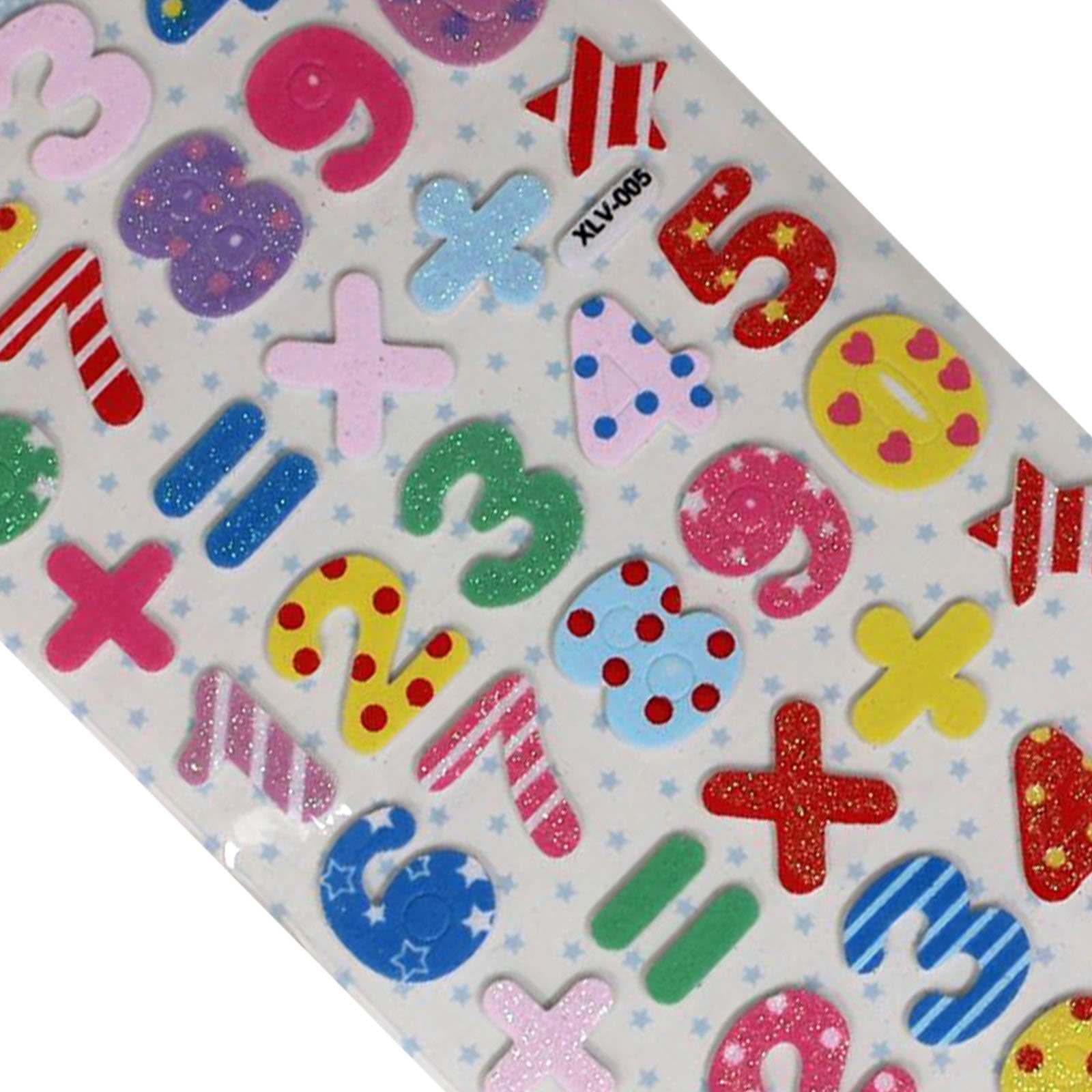 JustKraft Foam Sticker Number & Mathematical Symbol Shaped - Sheet ...