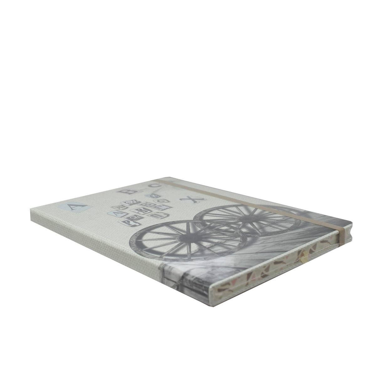 Hard Bound A5 Ruled Notebook 100 Pages (Alphabets Wheels)